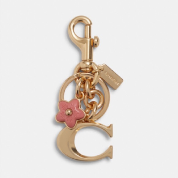 Coach | Accessories | Coach Signature C Limited Gold Taffy Pink Flower ...